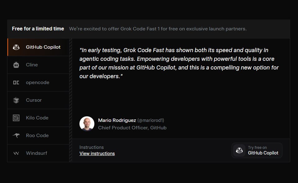 xAI เปิดตัว “Grok Code Fast 1” โมเดล AI ผู้ช่วยเขียนโค้ด